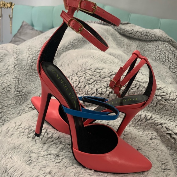 Paper Fox | Shoes | Strappy Pointed Pumps | Poshmark
